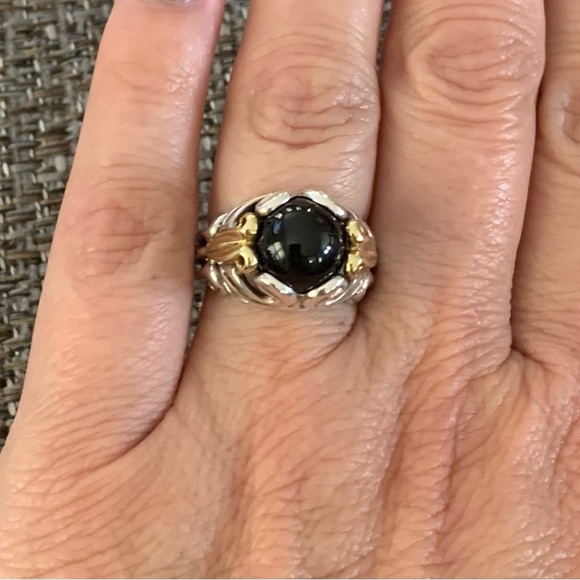 Orbis | Jewelry | Orbis 8k Yellow Gold And Sterling Silver Ring ...